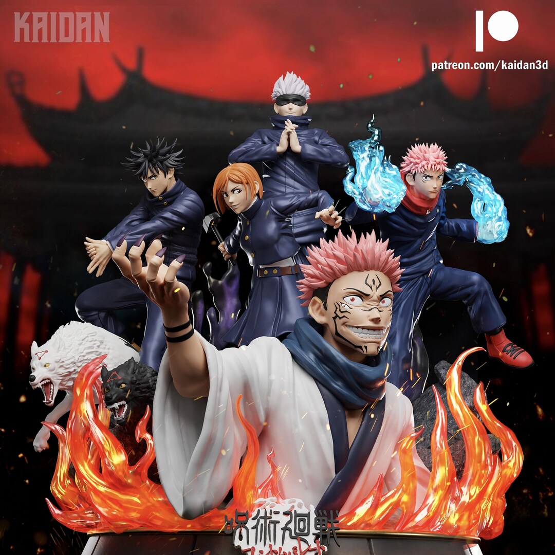 Jujutsu Kaisen Main Team & Sukuna Diorama | JJK | Kaidan Sculpt | 1/6 ...