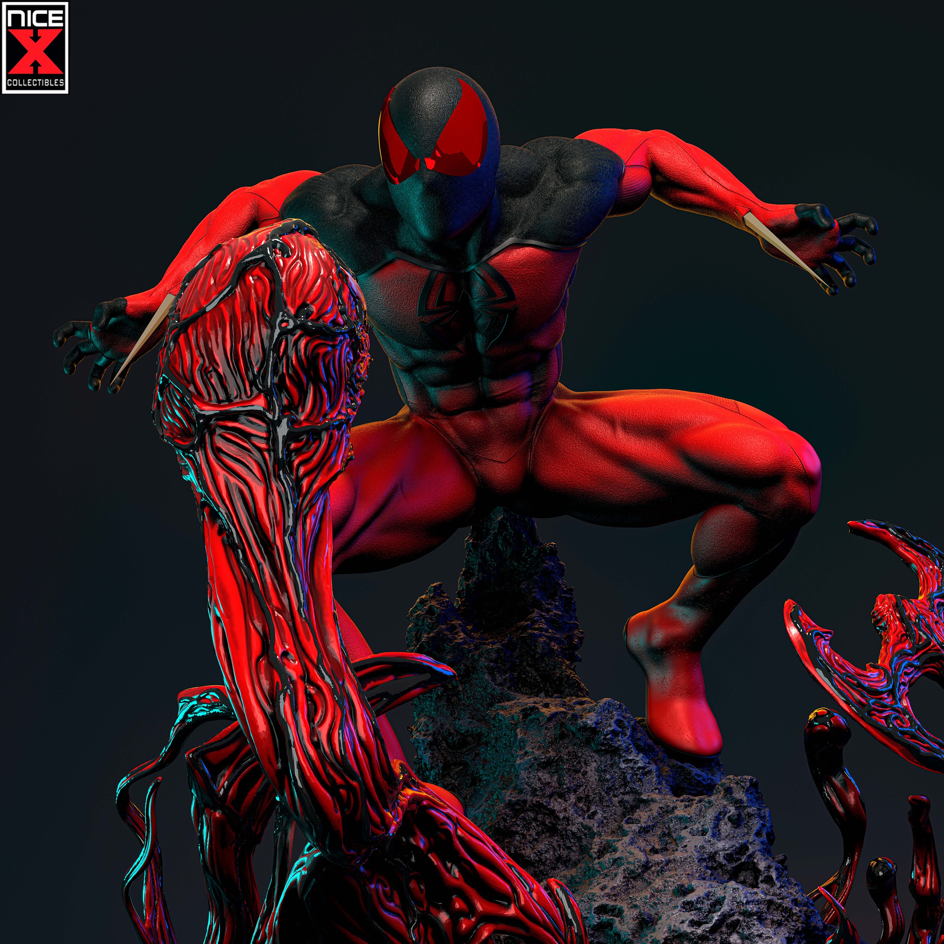 Scarlet Spider kaine Parker Statue by Nice X Collectibles 1/6th Scale ...