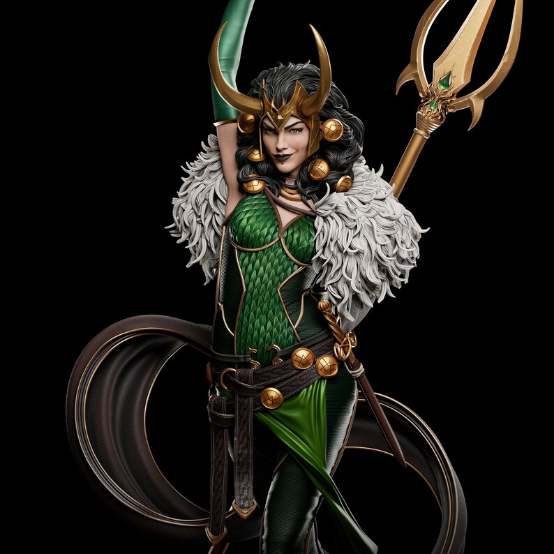 Goddess of Mischief Statue - Divine Trickster Fanart - CA3D - 1/6 or 1/ ...