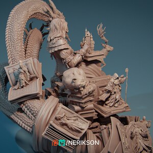 Orinthia the Magical Librarian by Nerikson - Elegoo Tough Resin 3D ...
