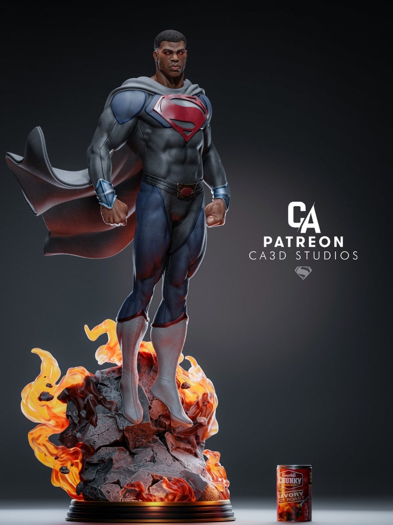 Multiverse Defender Statue | Cosmic Cape Hero Fanart | CA3D Sculpt | 1/ ...