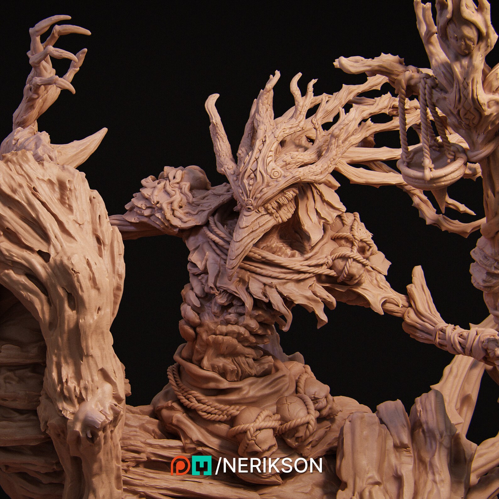 Famine Figure - the Four Horsemen Series | Nerikson's 3D Resin Model ...