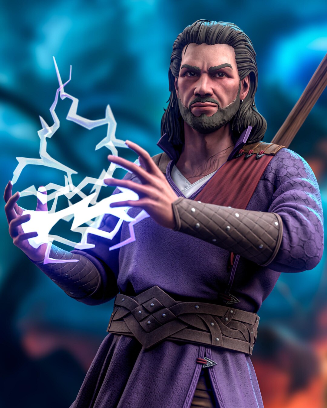 Gale Wizard of Waterdeep Figure | BG3 | H3llcreator | 1/6 1/9 1/12 ...