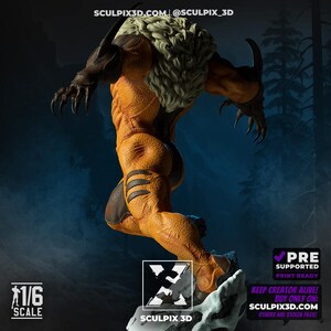 Mutant With Claws - the Healing Hero - Sculpix 3D - 1/6th Scale Tough ...