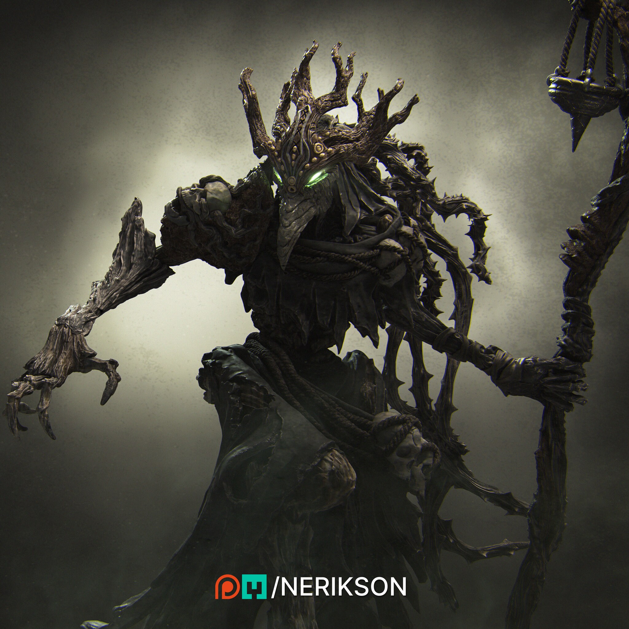 Famine Figure - the Four Horsemen Series | Nerikson's 3D Resin Model ...