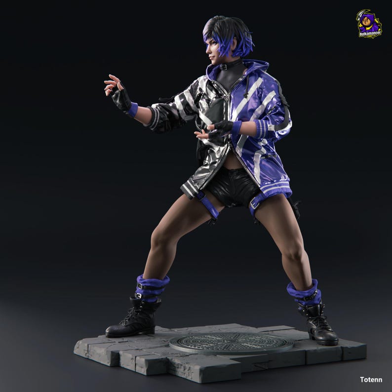 Purple Lightning Devil Fighter Queen - Baldur's Gate 3 - 1/8 Scale ...