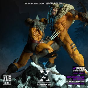 Mutant With Claws - the Healing Hero - Sculpix 3D - 1/6th Scale Tough ...