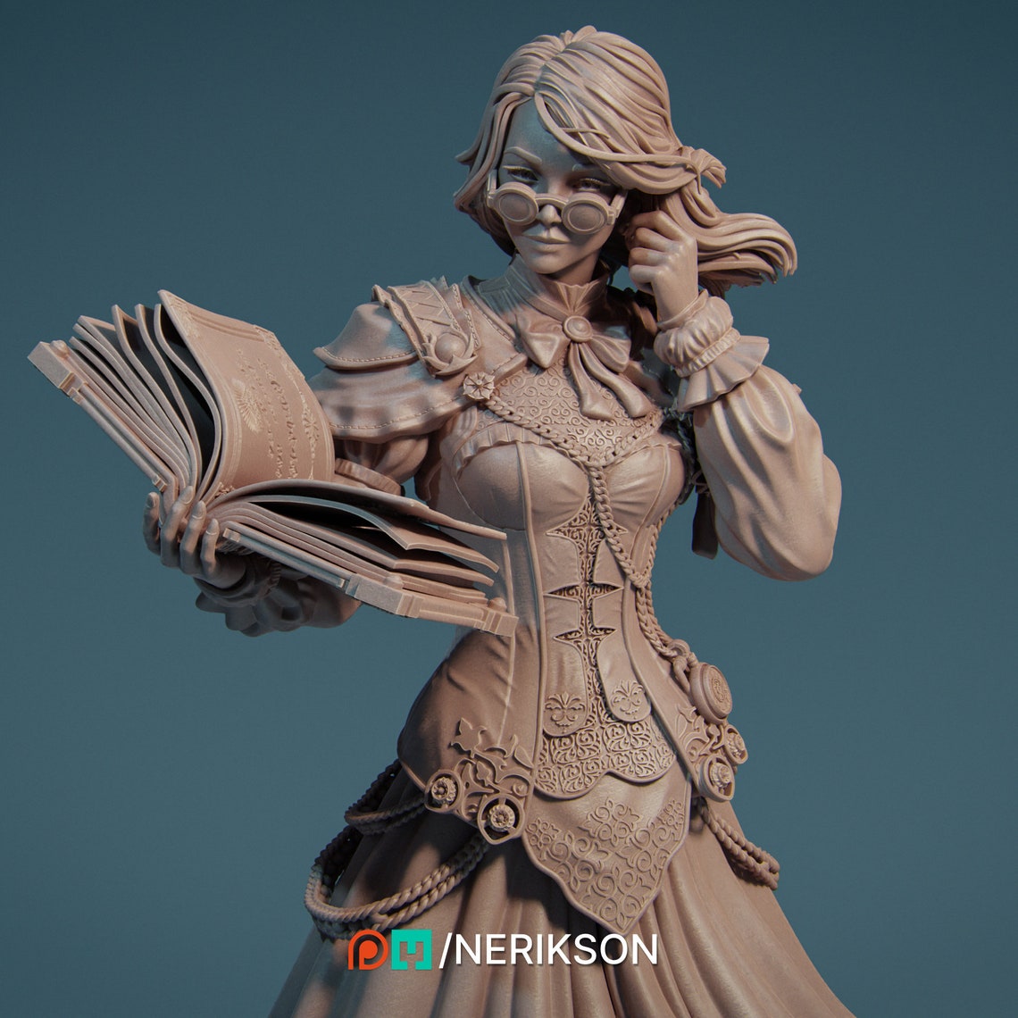 Orinthia the Magical Librarian by Nerikson - Elegoo Tough Resin 3D ...