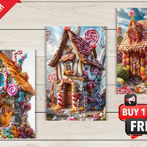 43 Gingerbread House Coloring Page Book, Printable PDF Sheets ...