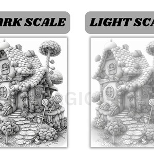 43 Gingerbread House Coloring Page Book, Printable PDF Sheets ...