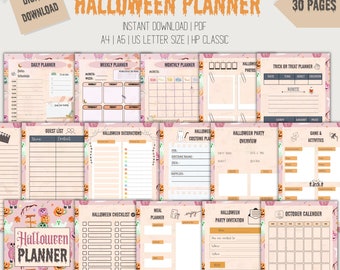 Halloween Planner Printable, Goodnotes Halloween Planner, Halloween ...