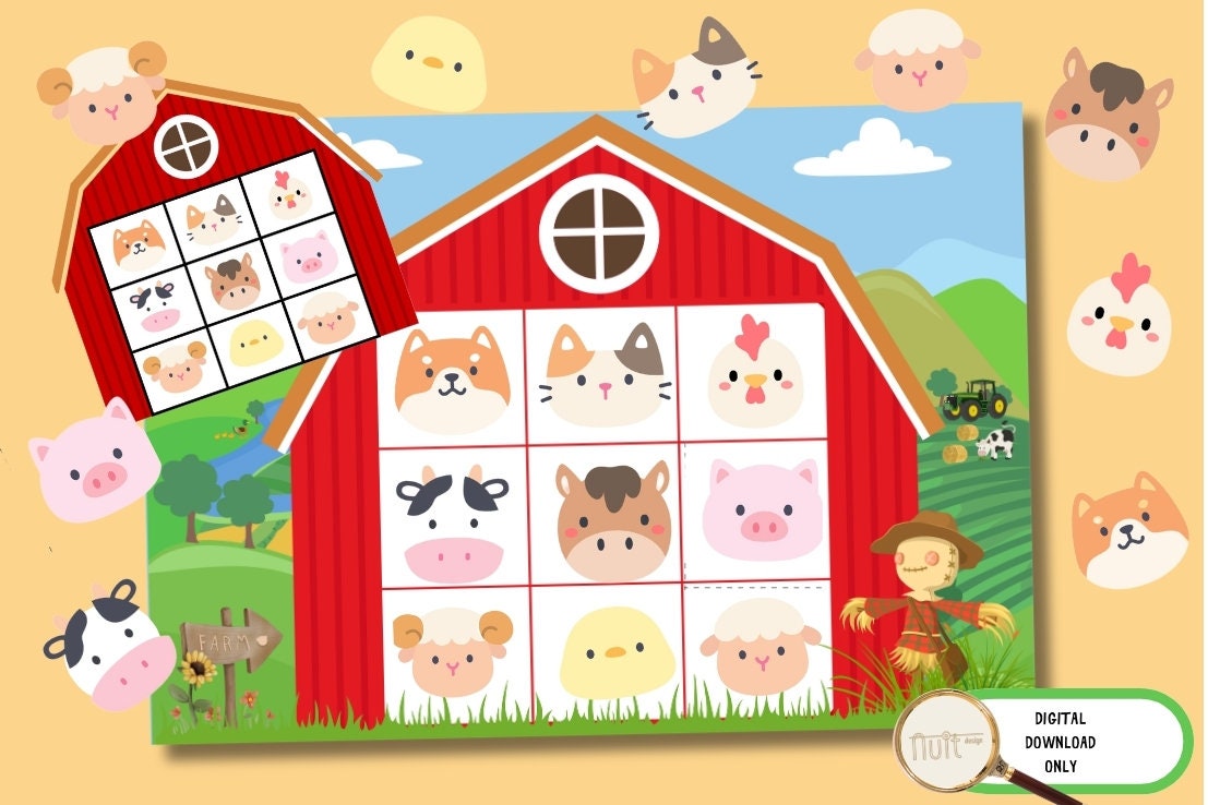 Animal Pattern Activity, Printable Animal Matching, Homeschool ...