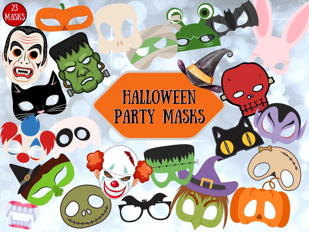 Printable Halloween Masks, Printable Halloween Costume, Halloween ...