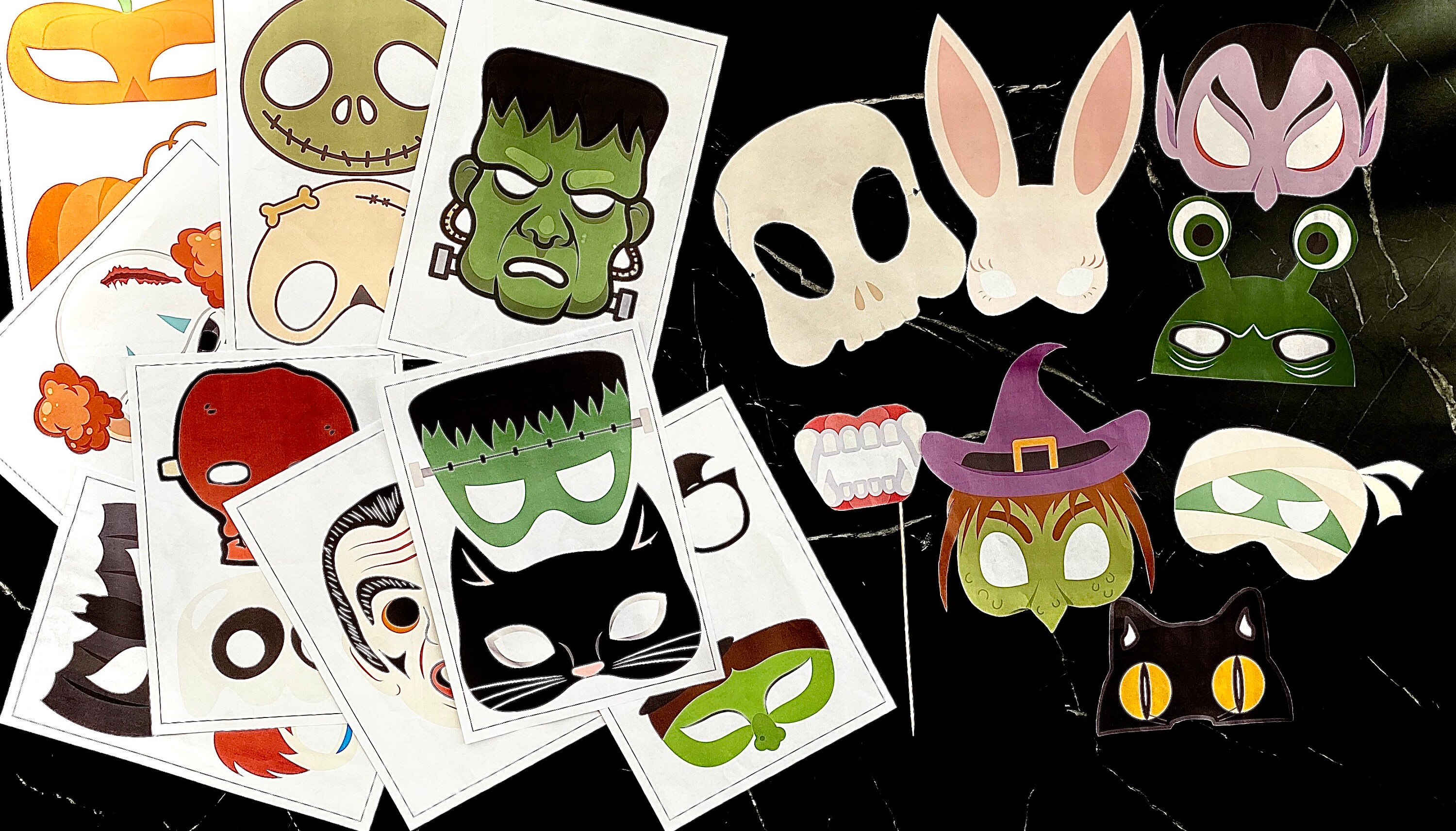 Printable Halloween Masks, Printable Halloween Costume, Halloween ...