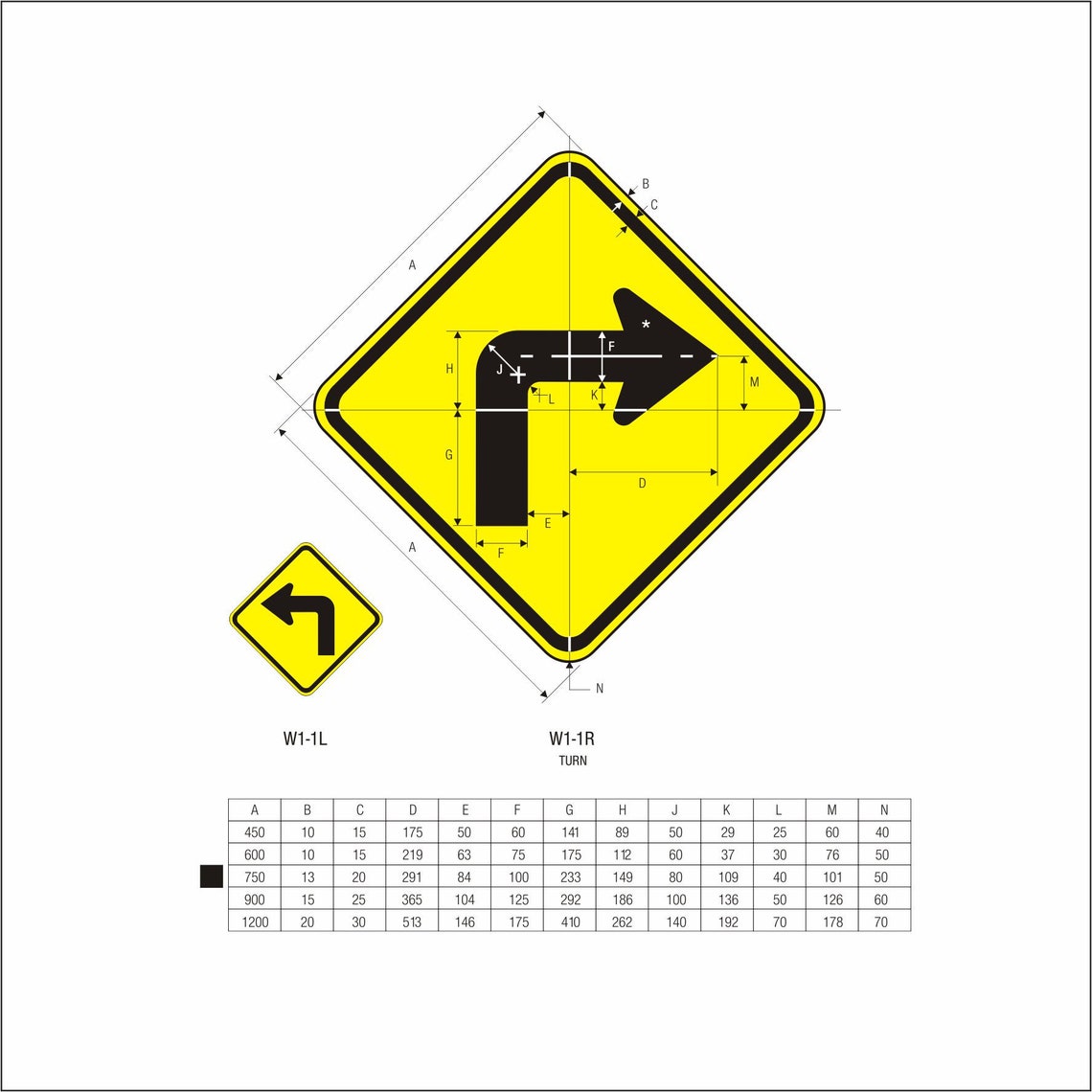 Yellow Road Warning Sign Svg ,turn Right Left Sign, Yellow Sign ...