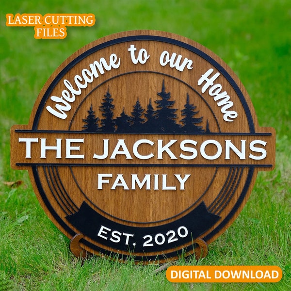 Laser Cut Welcome Sign - Etsy