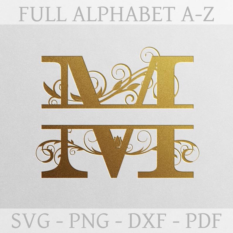 Family Name Charcuterie Board SVG | Split Monogram Cutting Board ...