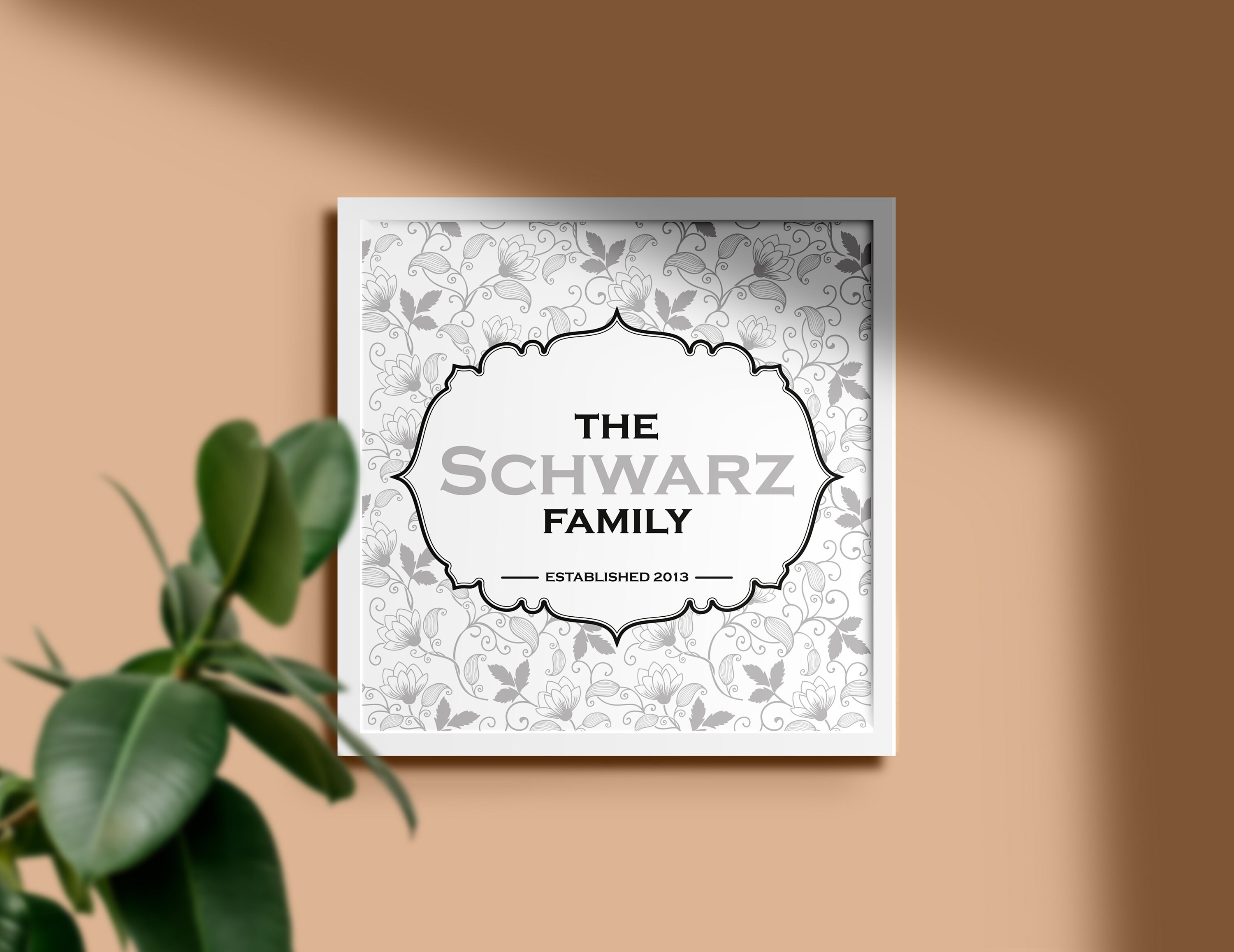 5 Minimalistic Designs Family Frame Gift,vintage Decor Frame, Custom ...