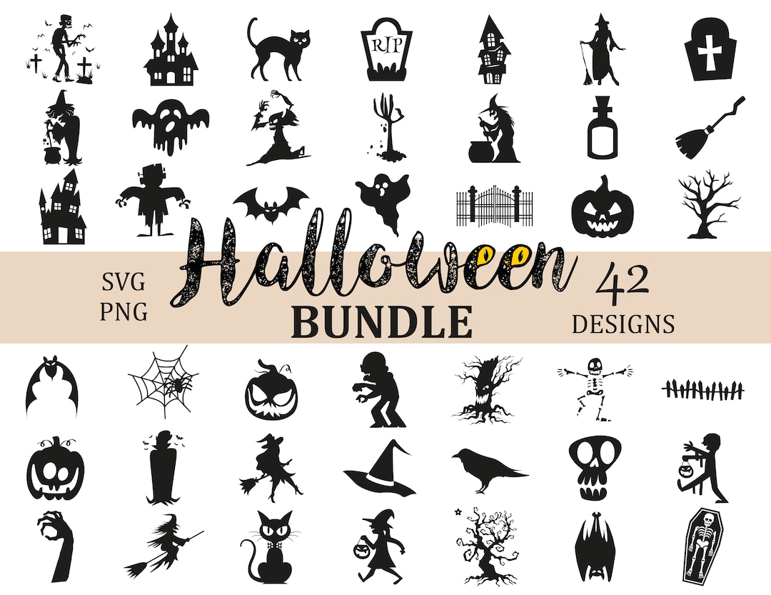 Halloween Horror SVG Bundle, Hat SVG, Horror Clipart, Ghost SVG, Png ...