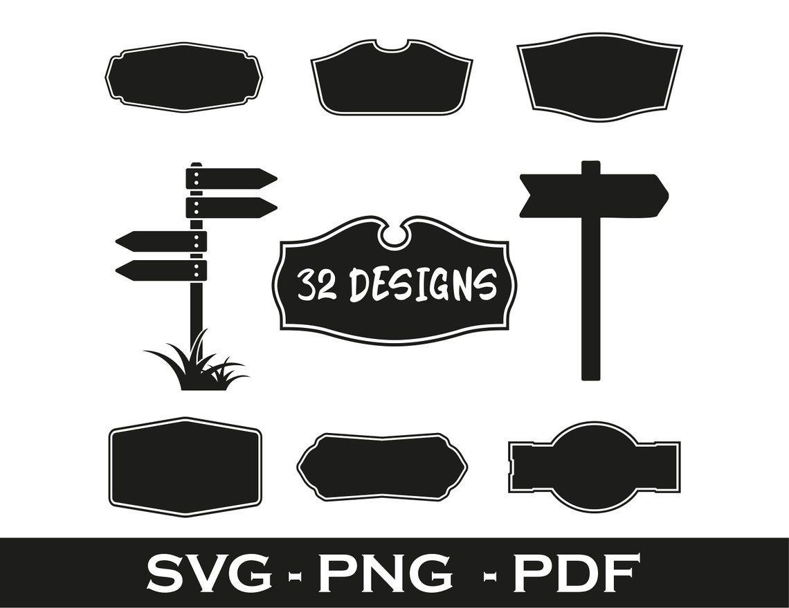 Wooden Sign Board Svg, Blank Wooden Signage Svg, Sign Clipart, Wood ...