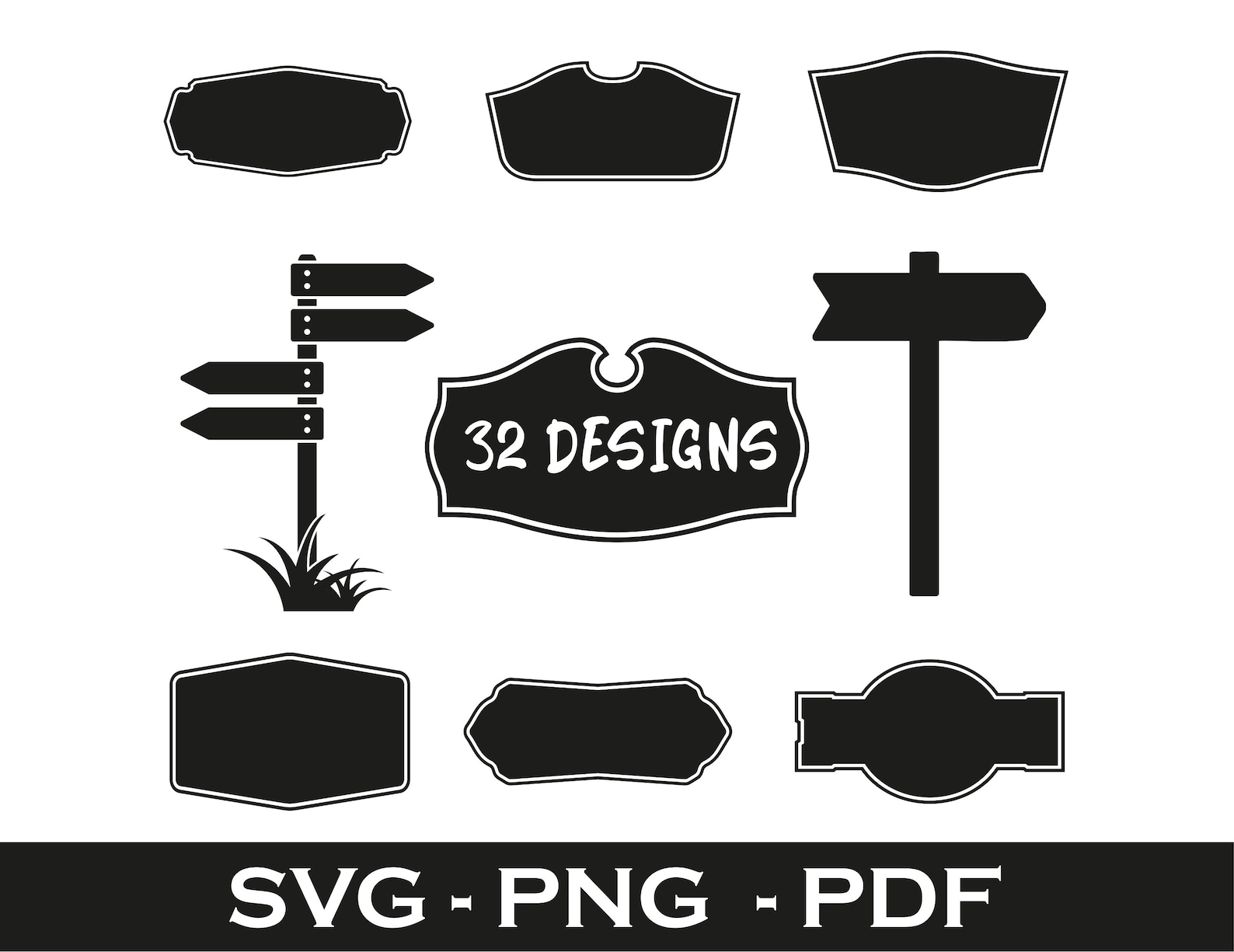 Wooden Sign Board Svg, Blank Wooden Signage Svg, Sign Clipart, Wood ...