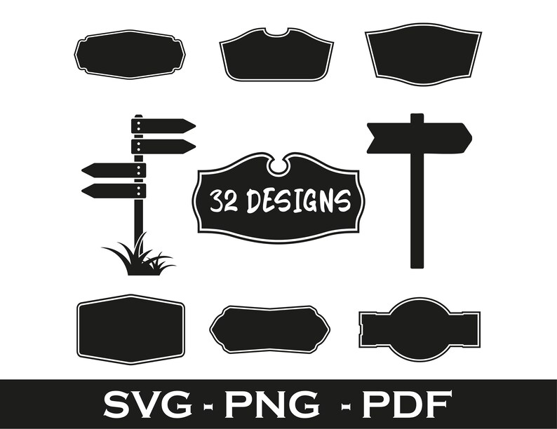 Wooden Sign Board Svg, Blank Wooden Signage Svg, Sign Clipart, Wood ...