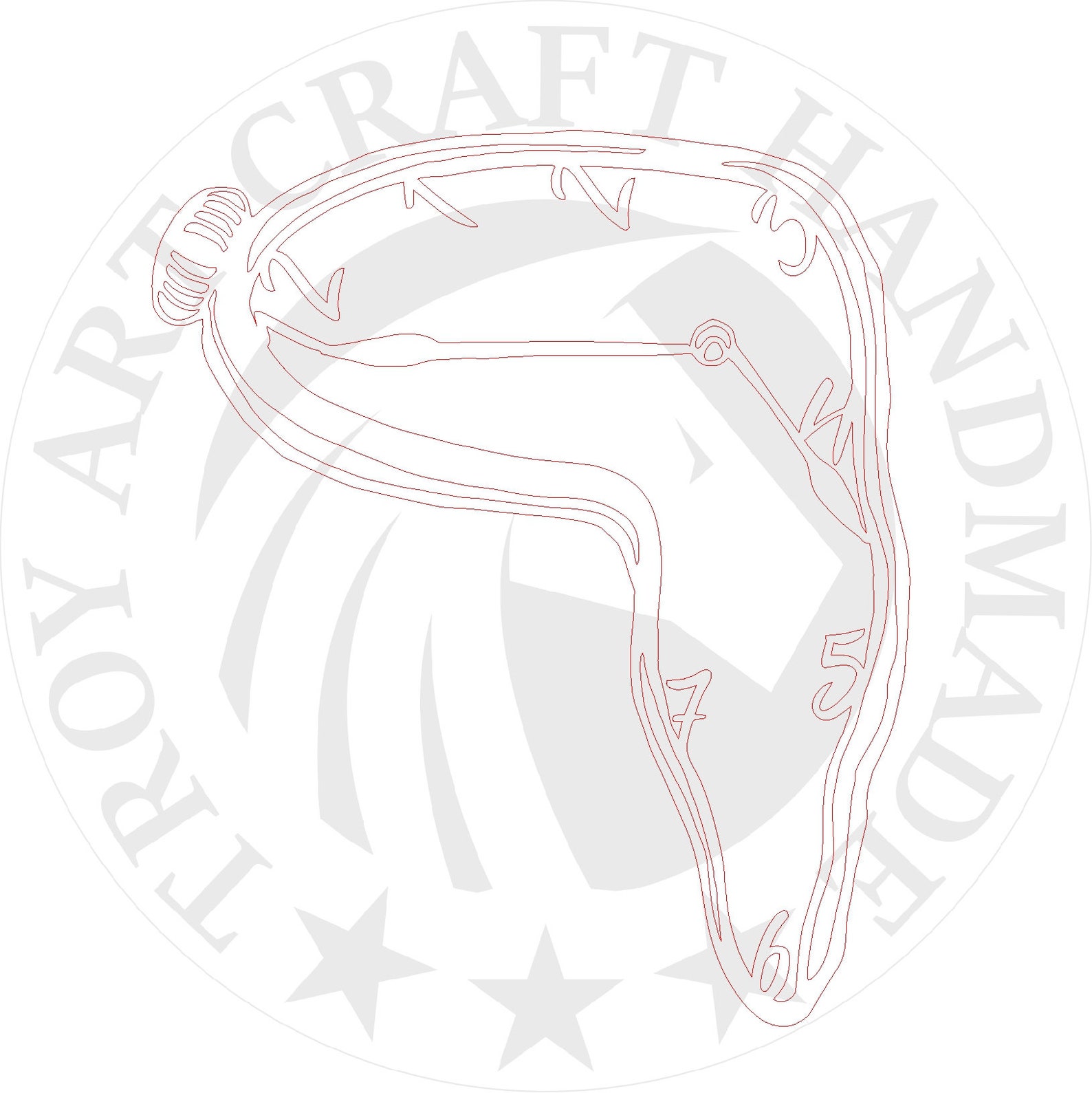 Melting Clock Svg Pdf Laser Cut File,memory Persist,wall Clock Cnc ...