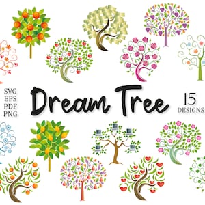 Dream Tree Illustrations | Digital Download | Wall Art | Money Tree ...