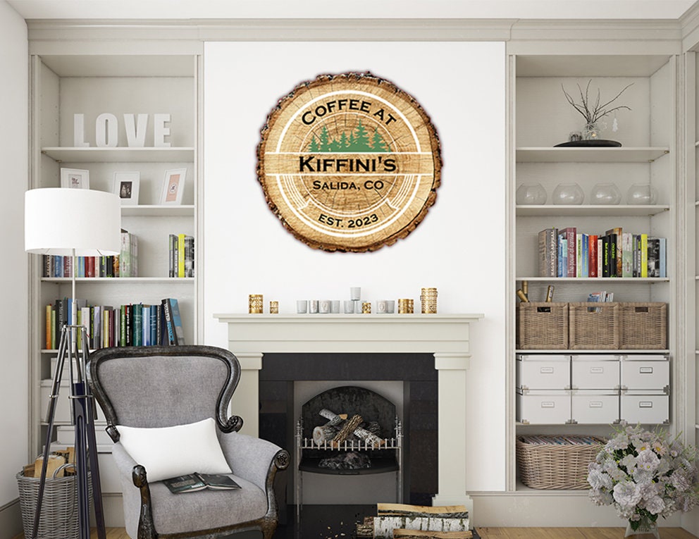 Wood Sign Laser Cut Files, Round Tree Trunk Slice Ai Pdf Jpg ,tree UV ...