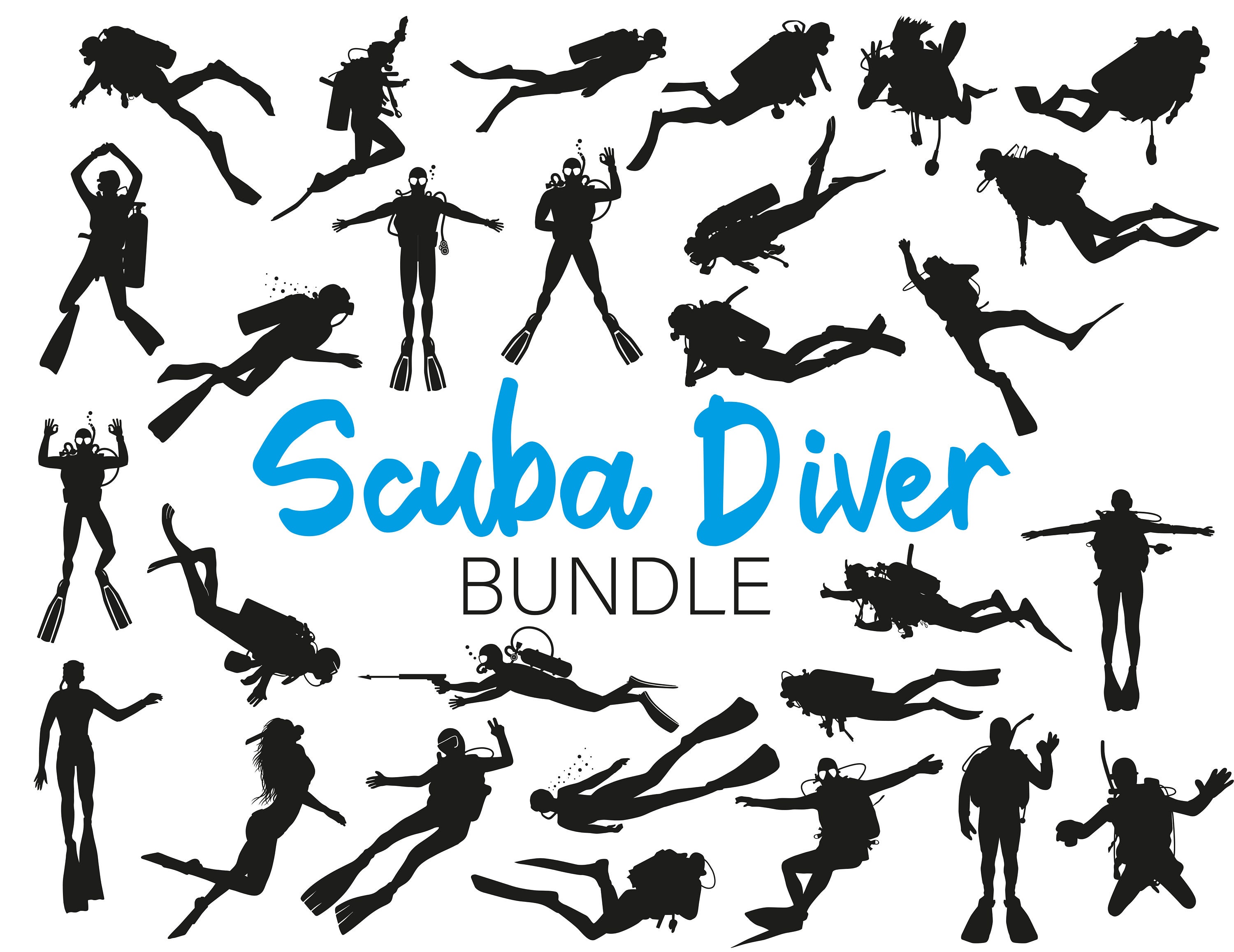 Scuba Diving Files Svg Png Pdf Jpg Diving Sport Sea Diving Digital ...