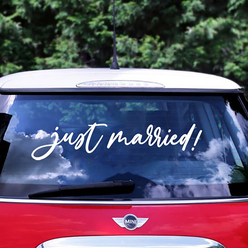 Just Married Car Banner SVG, PNG (digital Download) - Etsy