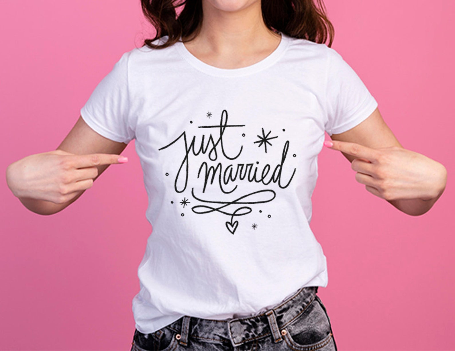 Just Married Monogram, SVG PNG, Marriage, Wedding Svg Bundle, Bride ...