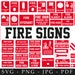 Fire Safety Signs 49 SVG Pack - Safety Designs | Digital Download ...