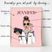 Custom Girl Fashion Portrait for Her, Personalized Girly Art Print ...