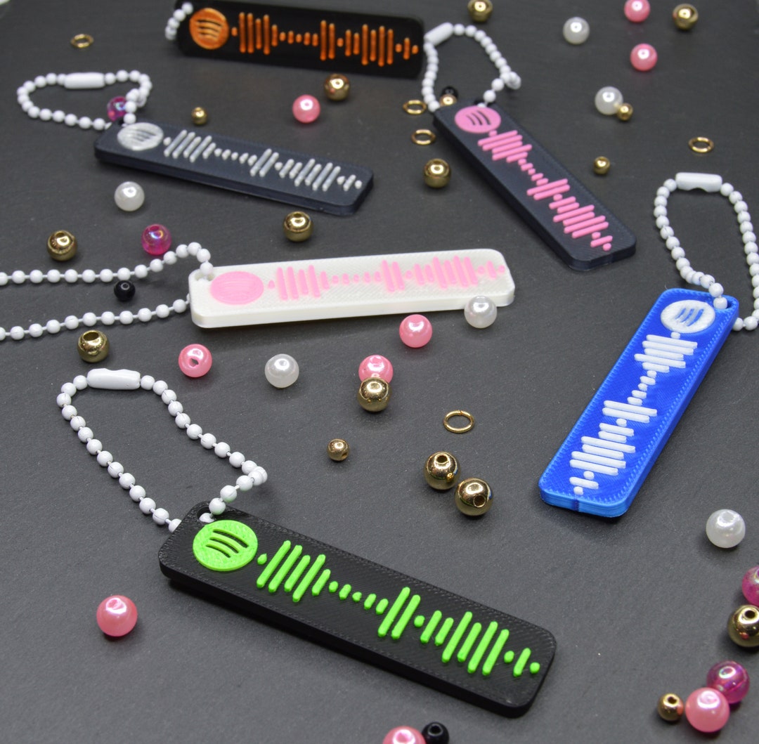 Personalized Spotify Code Keychain: 3D Printed Music Keyring - Etsy UK