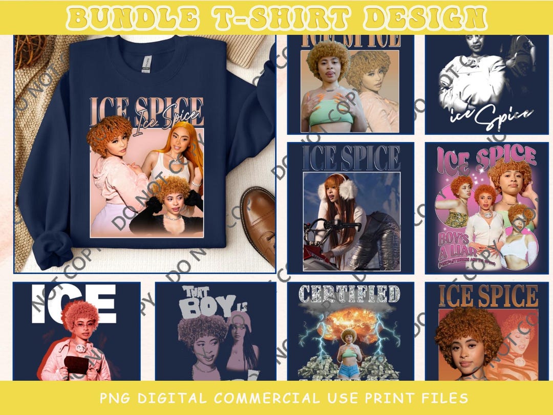 Ice Spice Png, Ice Spice T Shirt Design PNG Instant Download, Ready to ...