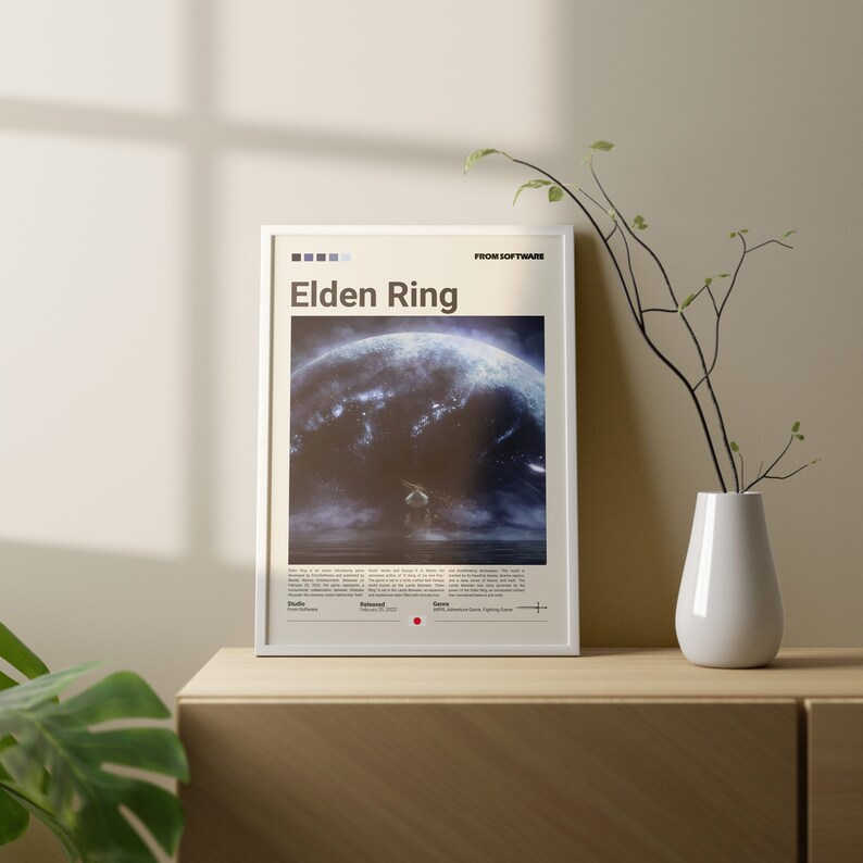 Elden Ring Poster, Gaming Room Poster, Gaming Wall Poster, Gaming Print ...