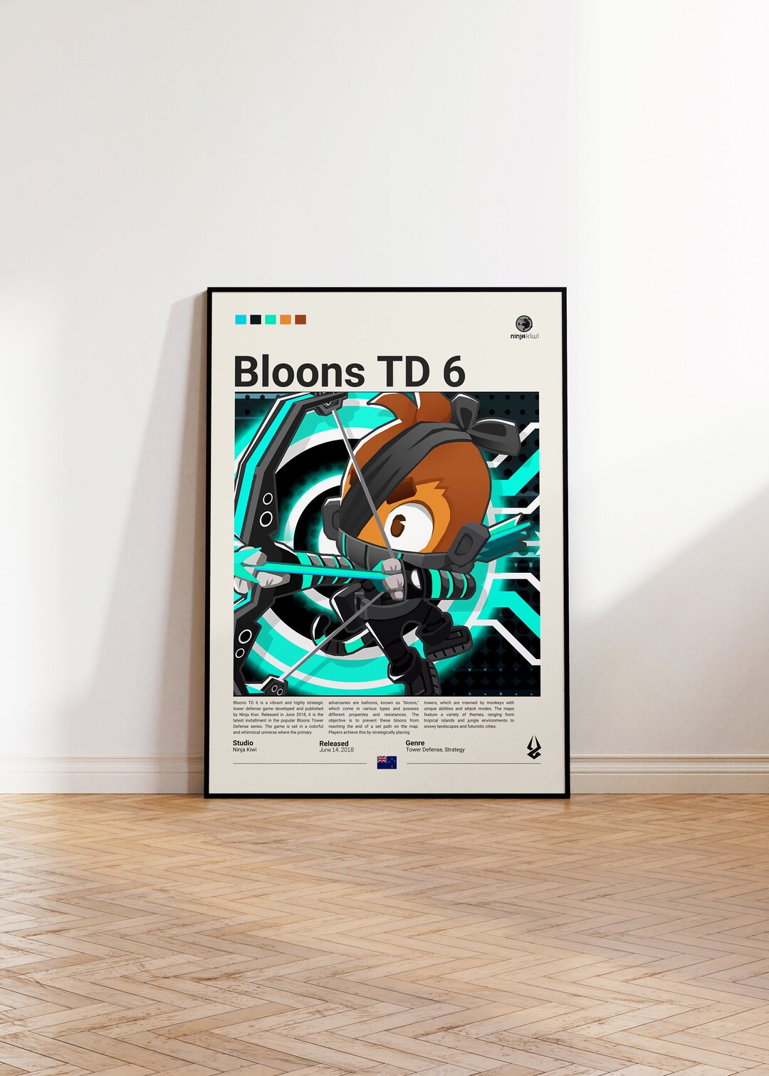 Bloons TD 6 Poster, Bloons Poster, Video Game Poster, Gaming Wall ...