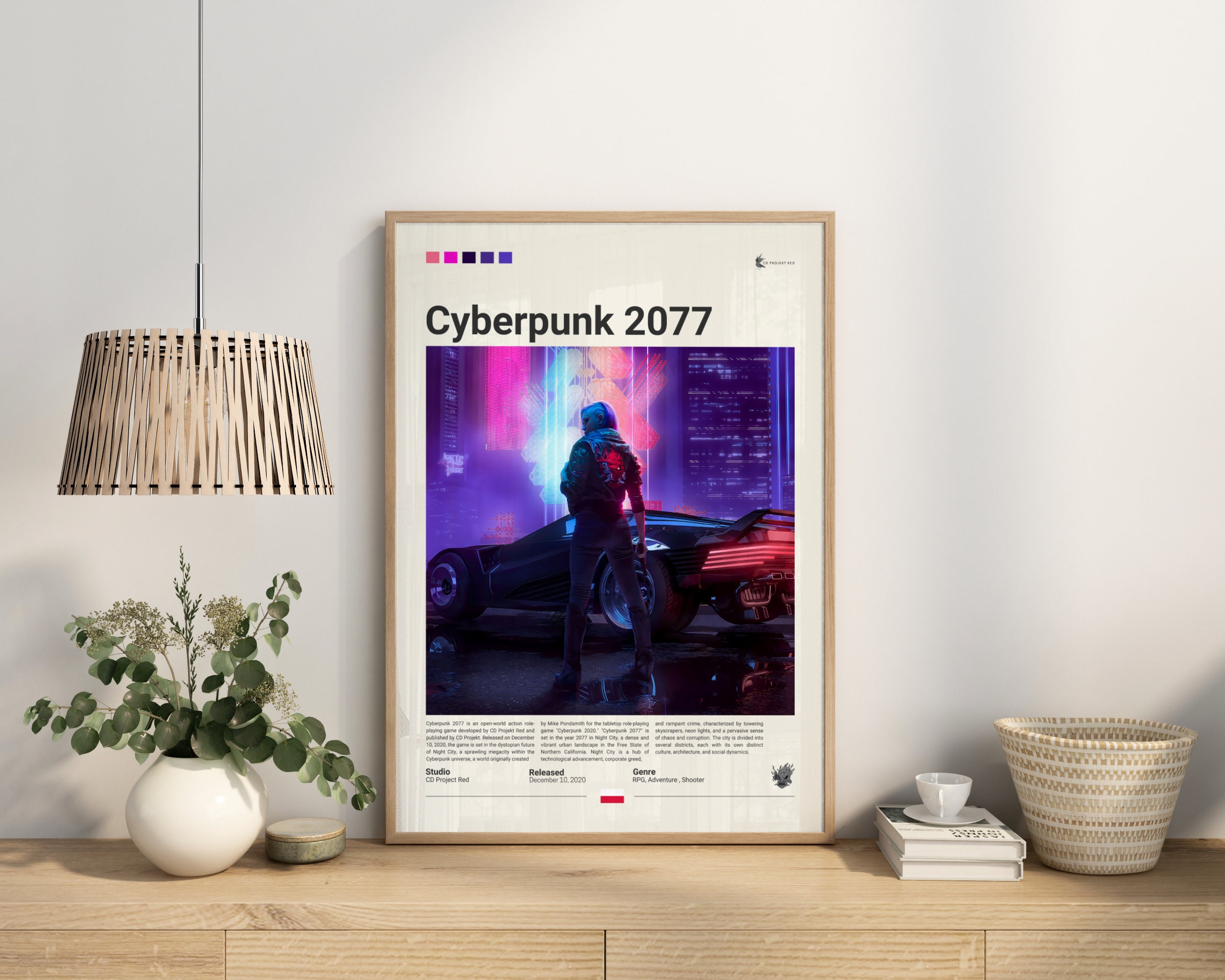 Cyberpunk 2077 Poster, Cyberpunk Poster, Gaming Room Poster, Gaming ...
