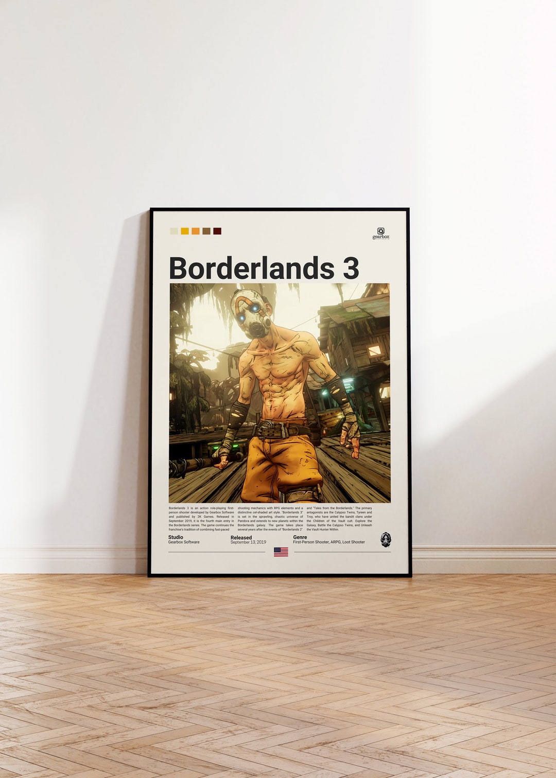 Borderlands 3 Poster, Gaming Room Poster, Gaming Wall Poster, Gaming ...