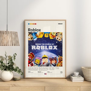 Roblox Poster, Gaming Room Poster, Gaming Wall Poster, Gaming Print ...