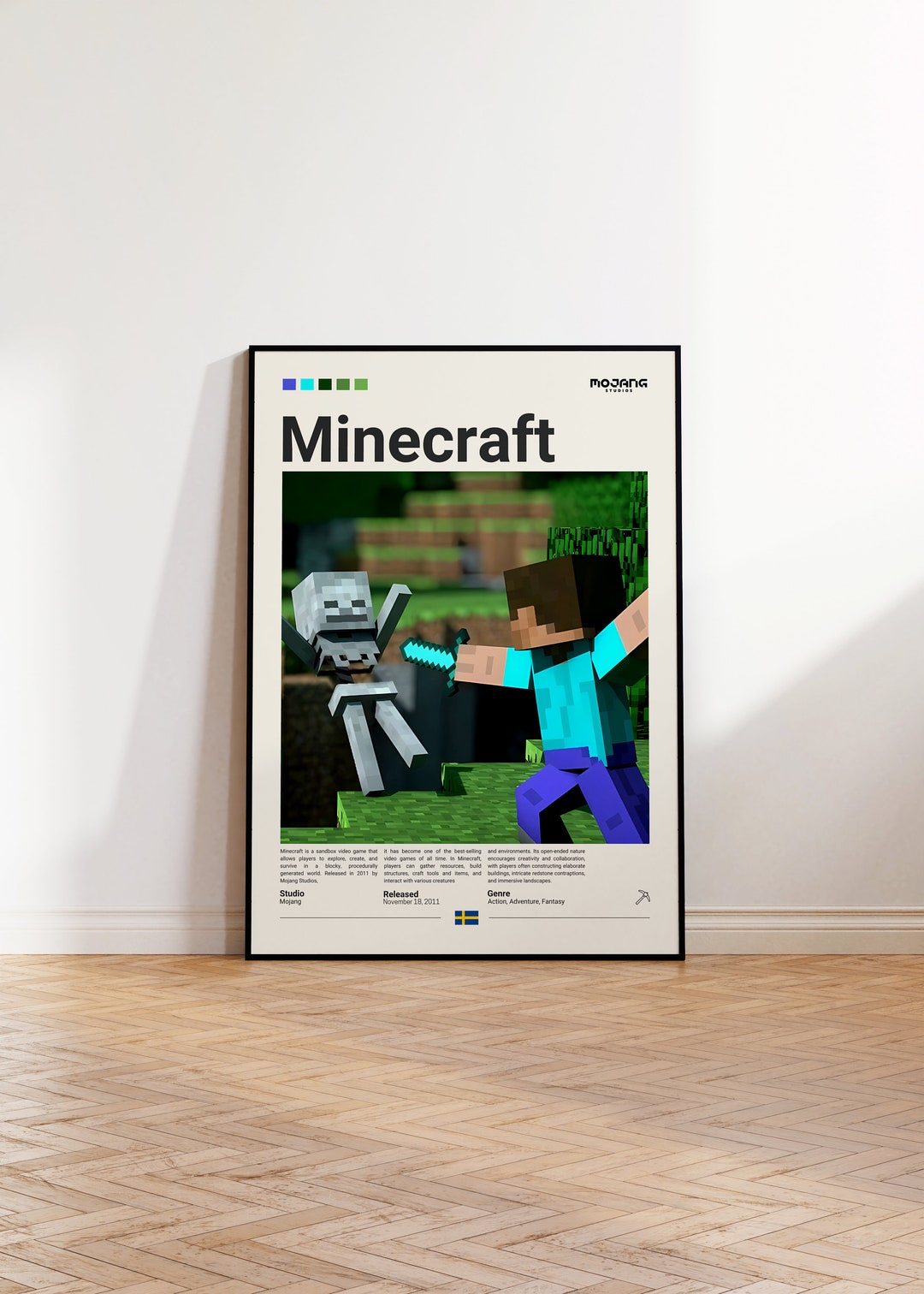 Minecraft Poster, Gaming Poster, Gaming Wandposter, Gaming Print, Gamer ...