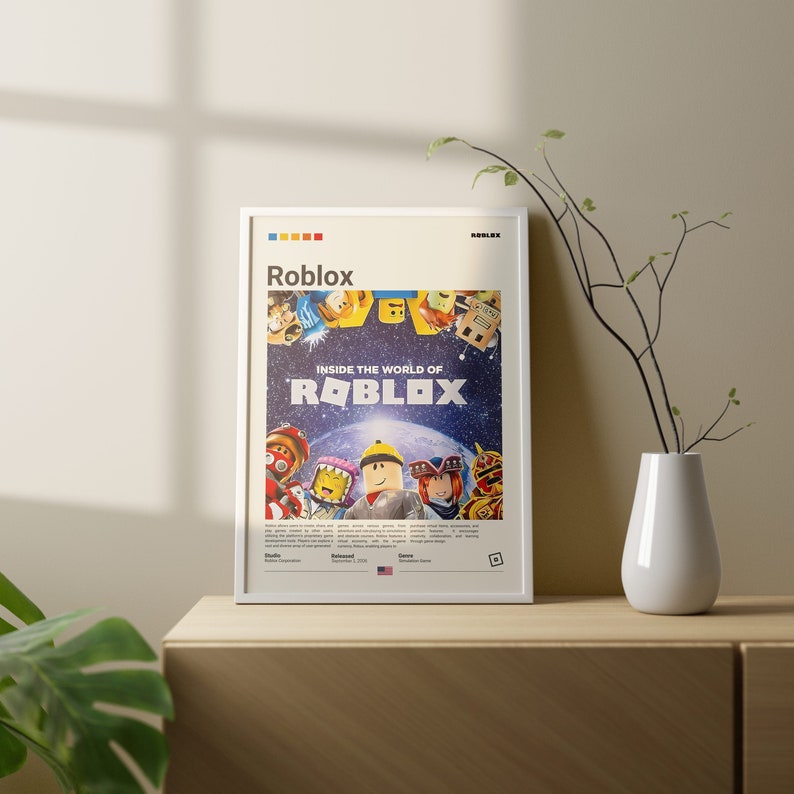 Roblox Poster, Gaming Room Poster, Gaming Wall Poster, Gaming Print ...