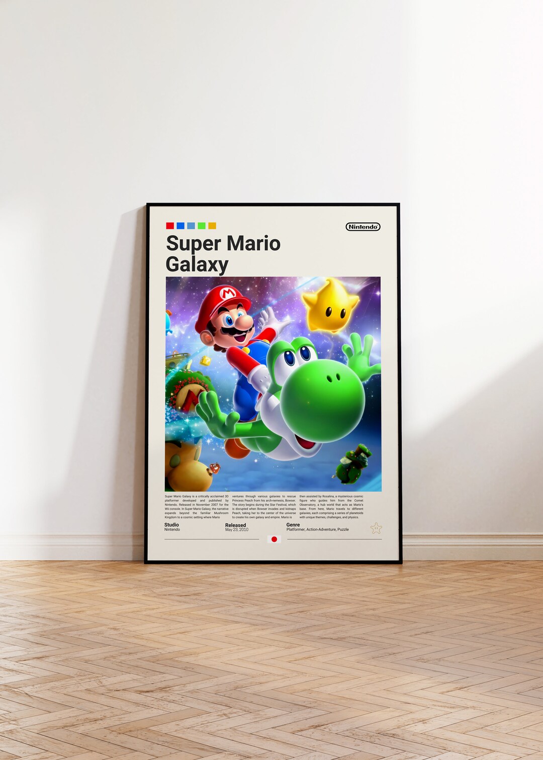 Super Mario Galaxy Poster, Super Mario Poster, Video Game Poster ...