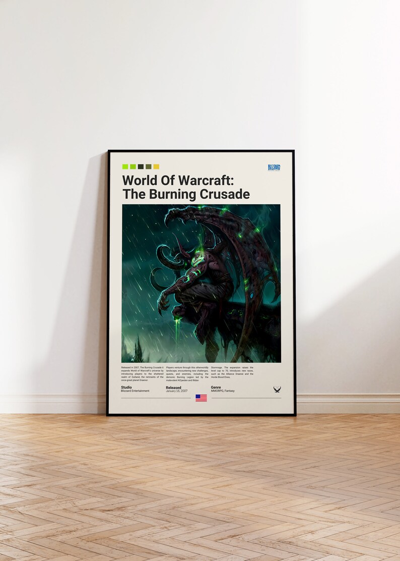 World of Warcraft Poster, the Burning Crusade Poster, Gaming Room ...