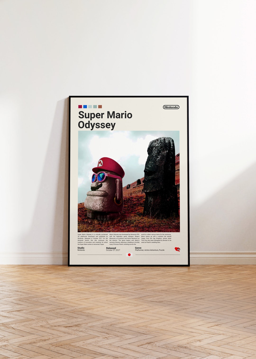 Super Mario Odyssey Poster, Mario Poster, Video Game Poster, Gaming ...