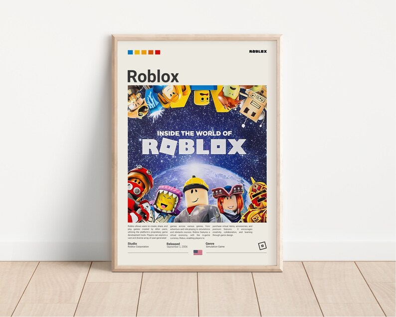 Roblox Poster, Gaming Room Poster, Gaming Wall Poster, Gaming Print ...
