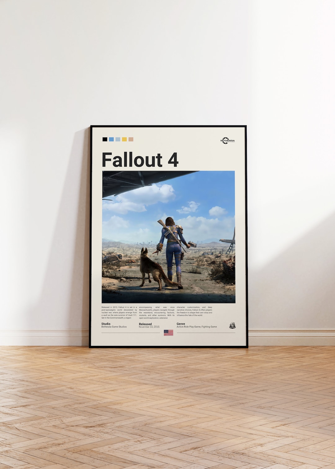 Fallout 4 Poster, Gaming Room Poster, Gaming Wandposter, Gaming Print ...