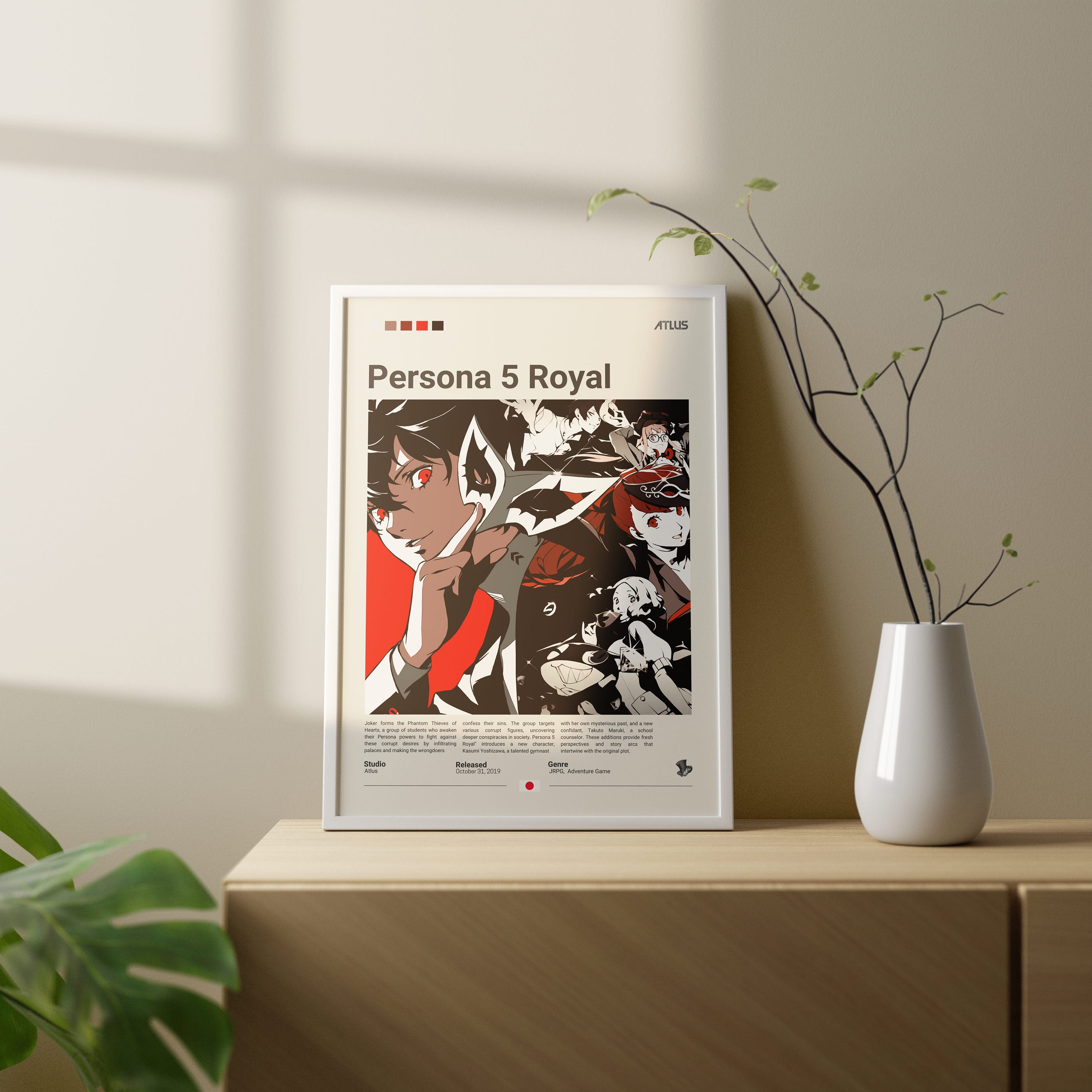 Persona 5 Royal Poster, Gaming Room Poster, Gaming Wall Poster, Gaming ...