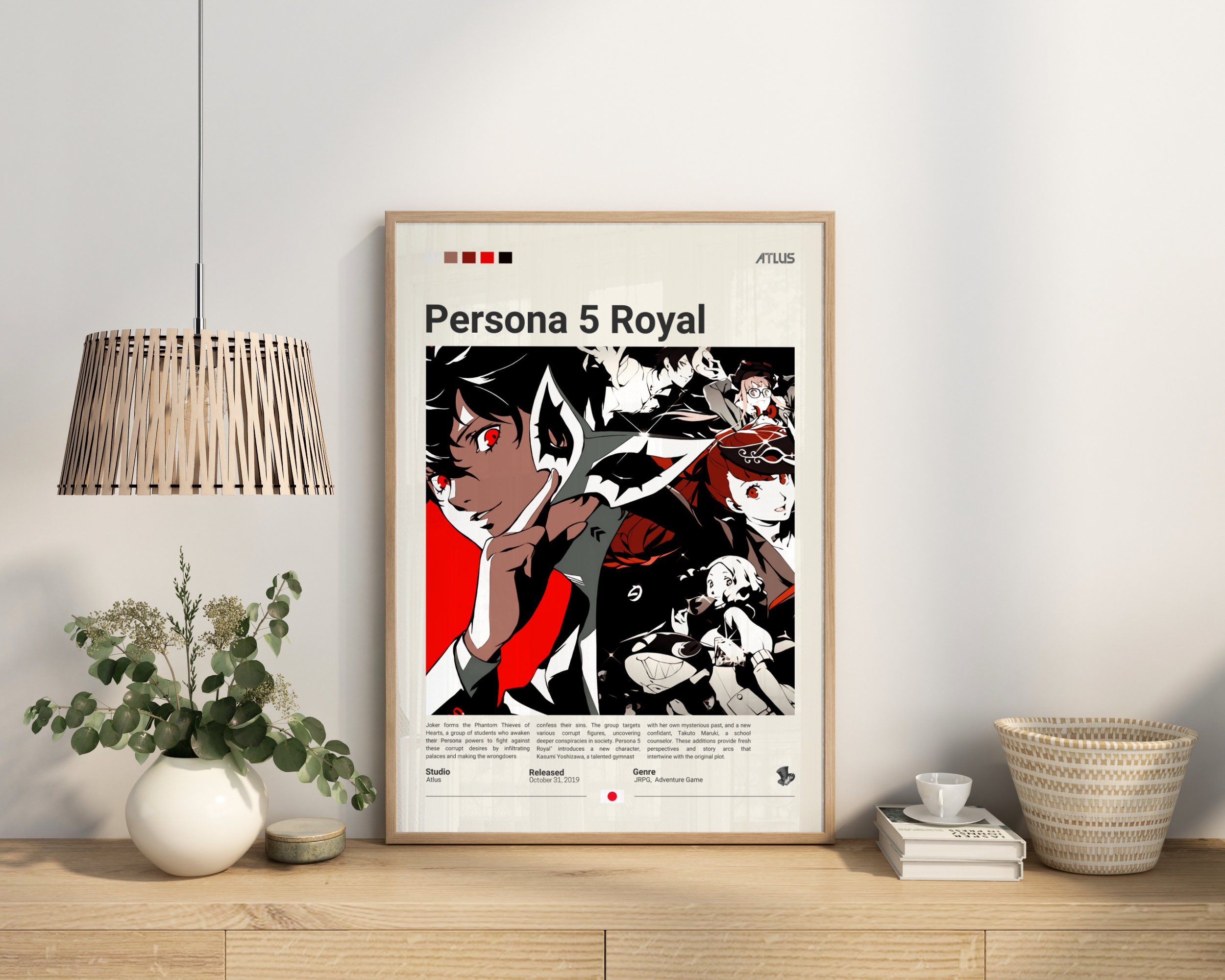 Persona 5 Royal Poster, Gaming Room Poster, Gaming Wall Poster, Gaming ...